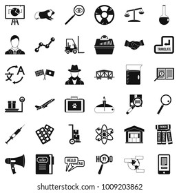 Theoretical Icons Set Simple Set 36 Stock Vector (Royalty Free ...