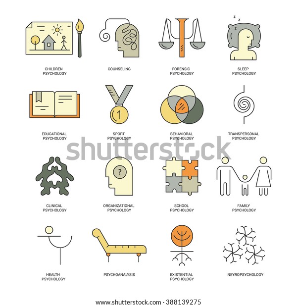 Therapist Counseling Process Symbols Modern Pictogramm 库存矢量图（免版税 ...