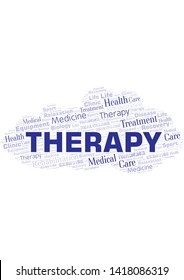 Therapy Word Cloud Wordcloud Made Text Stock Vector (Royalty Free ...