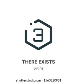 There Exists Symbol Vector Icon On Stock Vector (Royalty Free ...