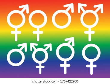There Many Different Gender Identities Vector Stock Vector (Royalty ...