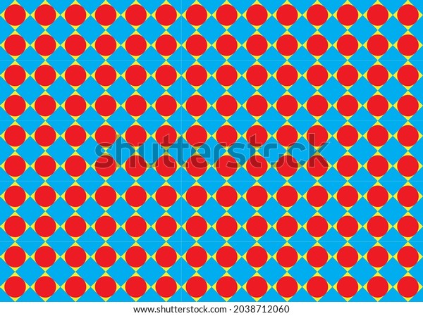 There Red Circle Yellow Square On Stock Vector (Royalty Free ...