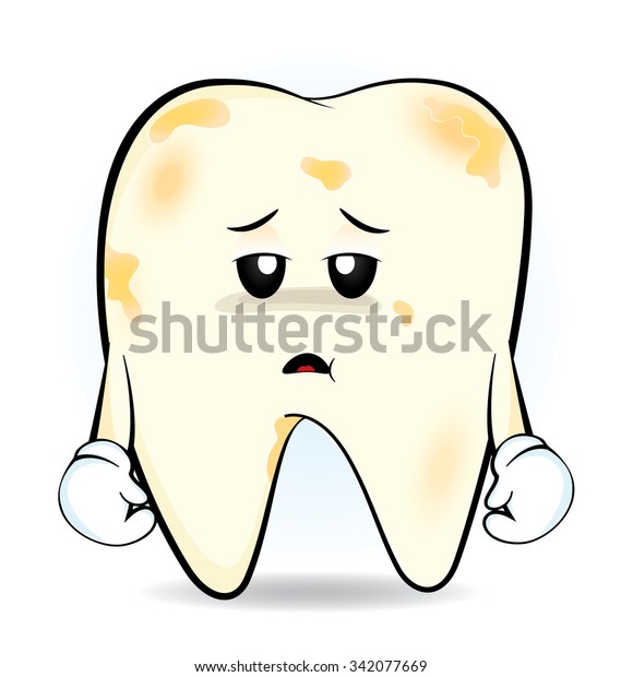 「There Stains On Teeth Cute Cartoon」のベクター画像素材（ロイヤリティフリー） 342077669 ...