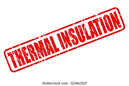 Thermal Insulation Red Stamp Text On Stock Vector (Royalty Free) 323462507