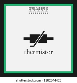 Thermistor Vector Icon Stock Vector (Royalty Free) 1182844423 ...