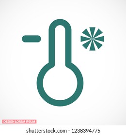 Thermomete Vector Icon Stock Vector (Royalty Free) 1238394775 ...