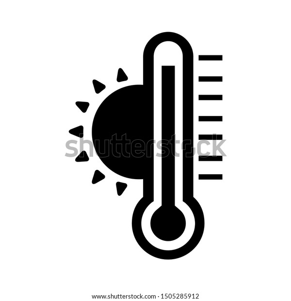 icono caliente del termómetro - Desde pronóstico, iconos de clima y ...