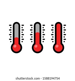 Thermometer Graphic Showing Progress Towards Goal Stock Vector (Royalty ...