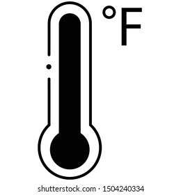 Thermometer Icon Fill Vector Illustration Stock Vector (Royalty Free ...