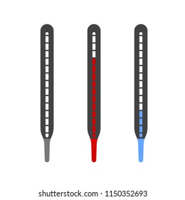 Thermometer Icon Heat Coolness Indicator Stock Vector (Royalty Free ...