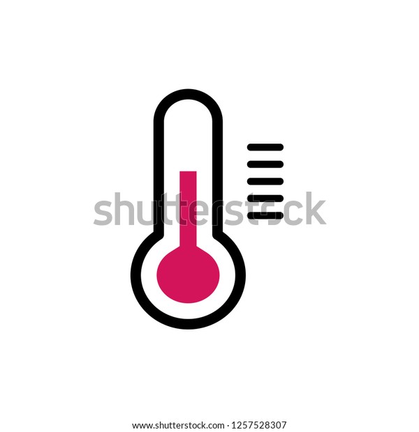 Thermometer Icon Hot Cool Measurement Vector Stock Vector (Royalty Free ...