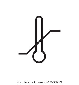 Thermometer Storage Temperature Range Symbol Black Stock Vector ...