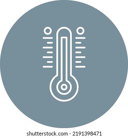 Thermometer Line Circle Icon Vector Image Stock Vector (Royalty Free ...