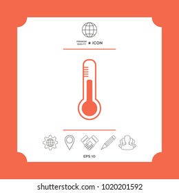 Thermometer Rising Temperatures Hot Weather Vector Stock Vector ...