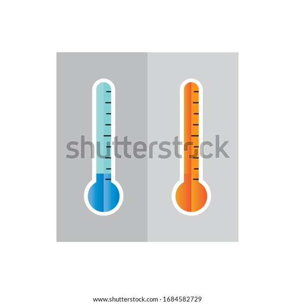 Thermometers Icon Different Zones Vector Image Stock Vector (Royalty ...