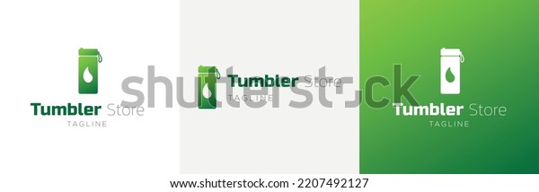 Thermos Store Logo Design Set Tumbler Stock Vector (Royalty Free ...