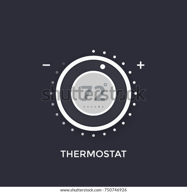 Thermostat Temperature Control Vector Illustration 库存矢量图（免版税）750746926 ...