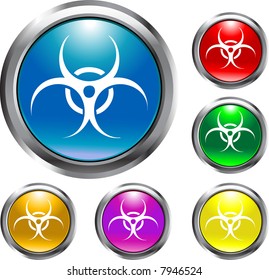 These Square Bio Buttons Assorted Colors Stock Vector (Royalty Free ...