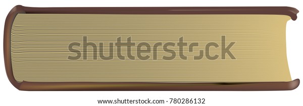 Thick Old Book Pages Book Side: เวกเตอร์สต็อก (ปลอดค่าลิขสิทธิ์ ...