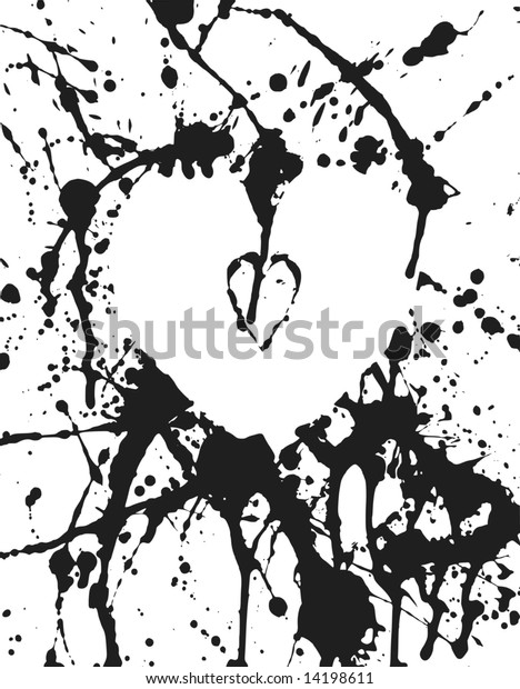 Thick Paint Spatter Drips Made Real Stock Vector (Royalty Free ...