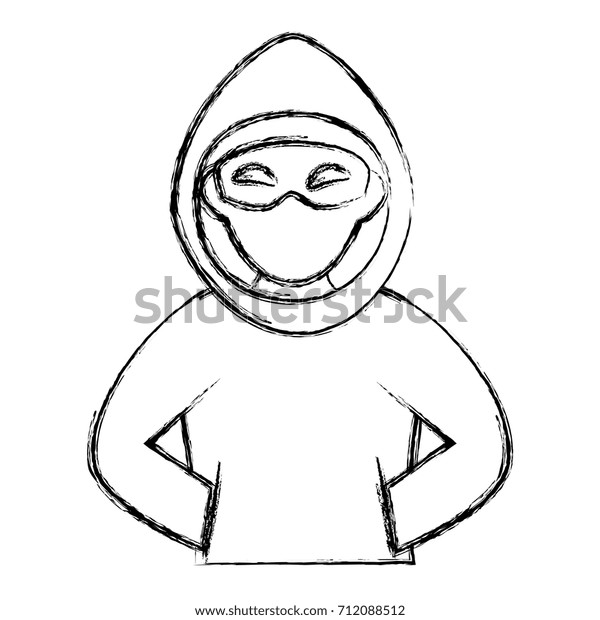 Thief Dangerous Avatar Character Stock Vector (Royalty Free) 712088512 ...