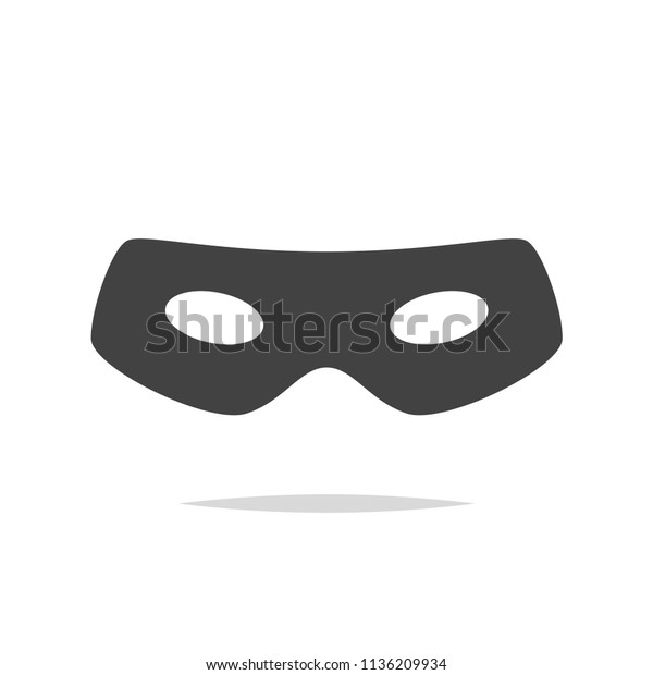 Thief Eye Mask Icon Vector Isolated Stock Vector (Royalty Free ...