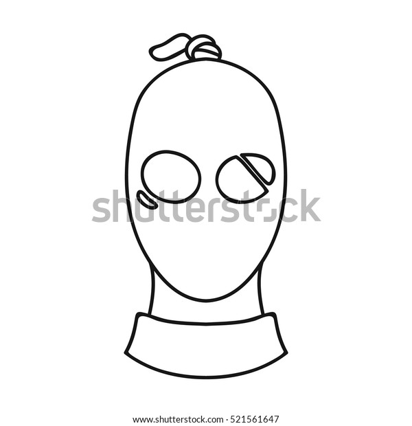 Thief Icon Outline Style Isolated On Stock Vector (Royalty Free) 521561647