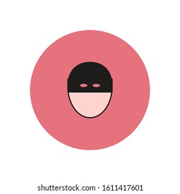 Thief Vector Icon Simple Shapes Stock Vector (Royalty Free) 1611417601 ...