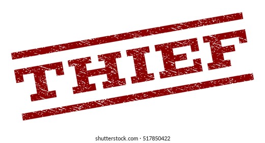 Thief Watermark Stamp Text Caption Between Stock Vector (Royalty Free ...