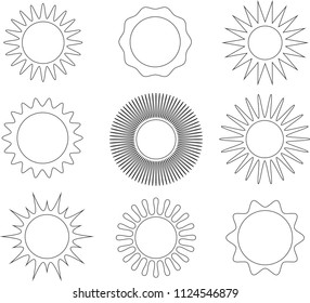 19,130 Sun ray outline Images, Stock Photos & Vectors | Shutterstock