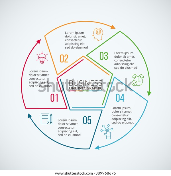 Thin Line Flat Circle Infographic Template Stock Vector (Royalty Free ... Thin Line Flat Circle Infographic Template Stock Vector (Royalty Free ...