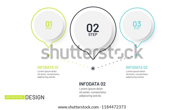 Thin Line Flat Infographic Number Options Stock Vector (Royalty Free ...