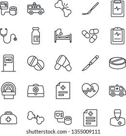 Simple Set Medical Line Icon Editable Stock Vector (Royalty Free ...