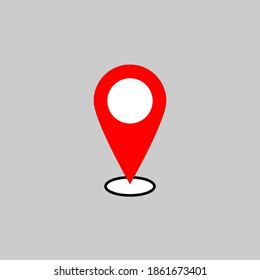 Thin Line Pin Point Location Icon Stock Vector (Royalty Free ...