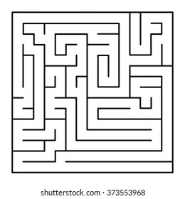Vector Black Lines Maze Print A4: เวกเตอร์สต็อก (ปลอดค่าลิขสิทธิ์ ...