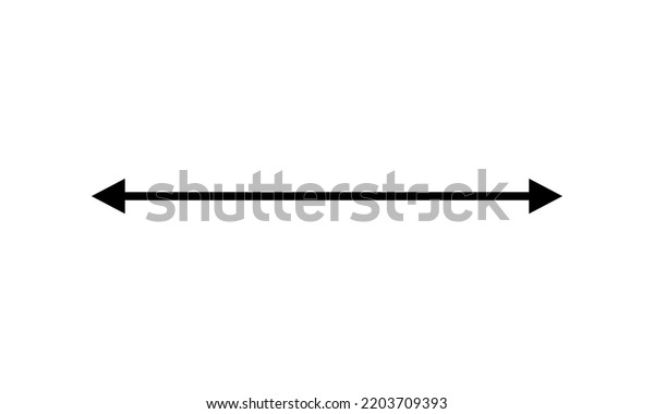 Thin Long Straight Black Double Arrow Stock Vector (Royalty Free ... Thin Long Straight Black Double Arrow Stock Vector (Royalty Free ...