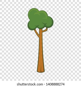 Thin Tree Icon Cartoon Illustration Thin Stock Vector (Royalty Free ...