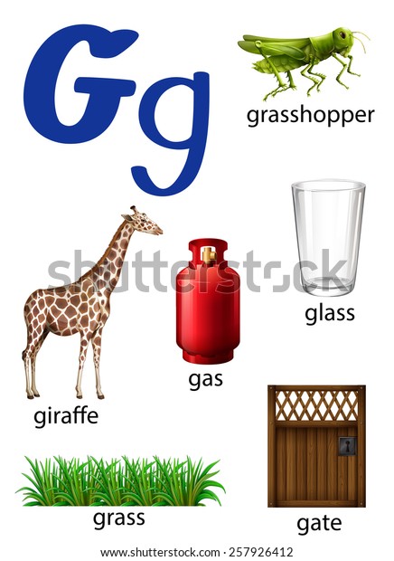 Things That Start Letter G On: เวกเตอร์สต็อก (ปลอดค่าลิขสิทธิ์ ...
