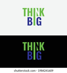 Think Big Logo Idea Think Big Stock Vector (Royalty Free) 1984241609 ...