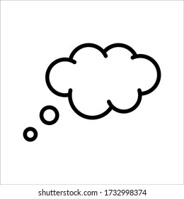 Think Bubble Isolated Trendy Think Bubble Stock Vector (Royalty Free ...