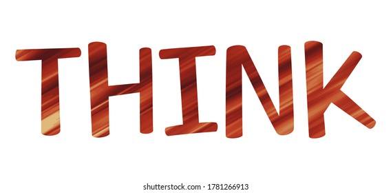 Think Colorful Isolated Vector Word Stock Vector (Royalty Free ...