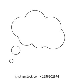 Think Isolated Bubbles On White Background Stock Vector (Royalty Free ...