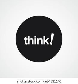 Think Label Logo Vector Template Stock Vector (Royalty Free) 664331140 ...