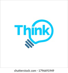 Think Logo Design Vector Sign Stock Vector (Royalty Free) 1796583031