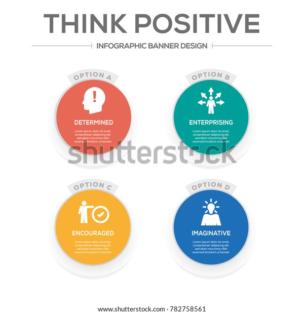 Think Positive Infographic Concept Stock Vector (Royalty Free ...
