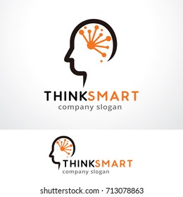 Think Smart Logo Template Design Vector Stock Vector (Royalty Free ...