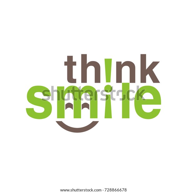 Think Smile Logo Initial Letter Design Stock Vector (Royalty Free ...