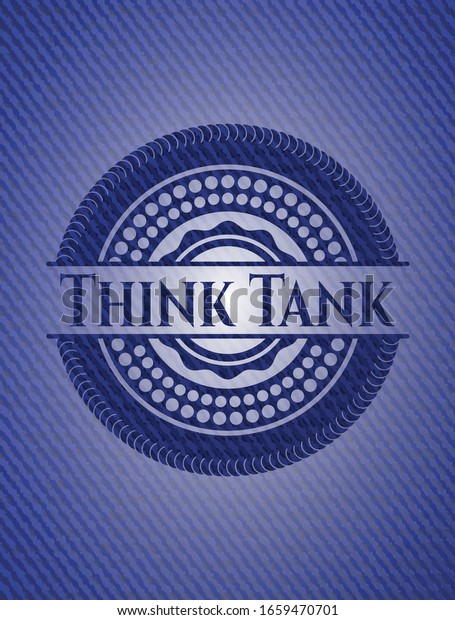 Think Tank Emblem Denim Texture Vector Stock Vector (Royalty Free ...