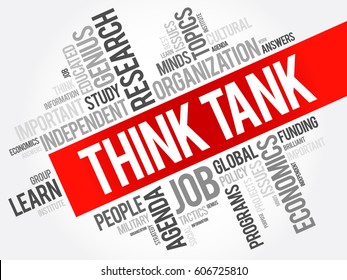 Think Tank Word Cloud Collage Social Stock Vector (Royalty Free ...
