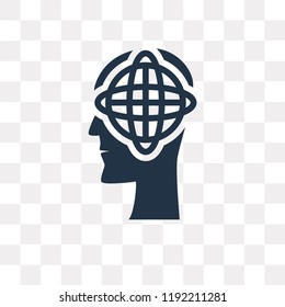 Think Vector Icon Isolated On Transparent Stock Vector (Royalty Free ...